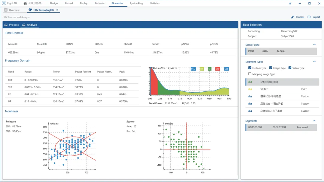 EDA皮肤电信号分析模块